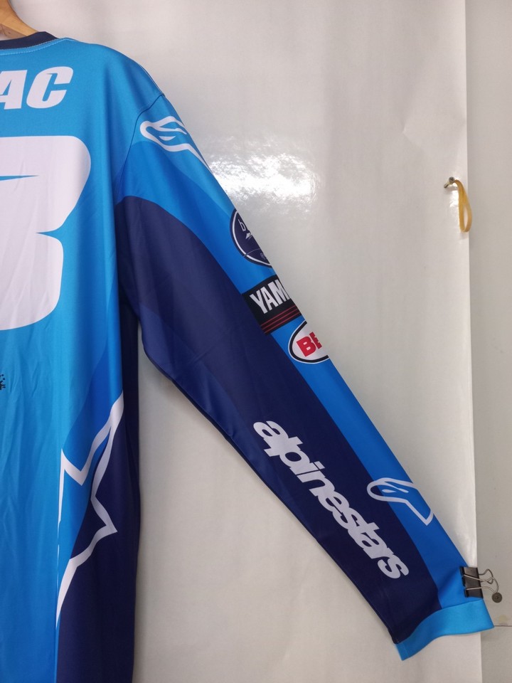 Motocross Replica Eli Tomac 3 Yamaha Ama Sx 2024 Reprint Jersey Size XL ...