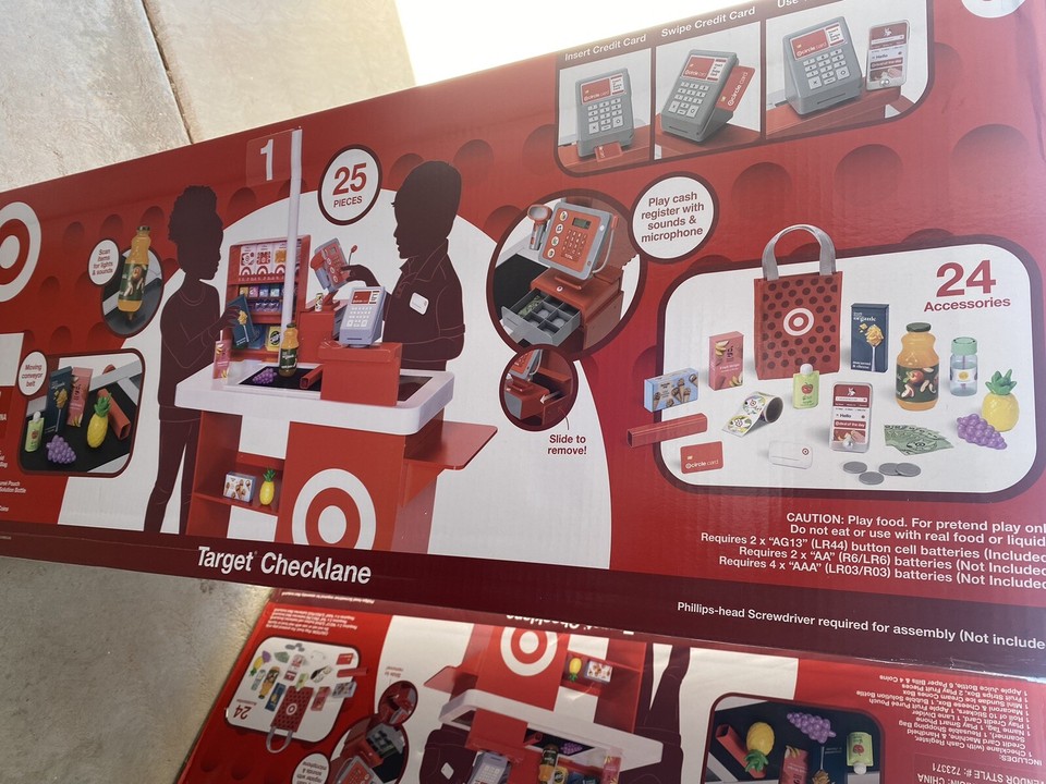 Target Store Toy Shopping Checklane Pretend Kids Play Grocery NEW | eBay