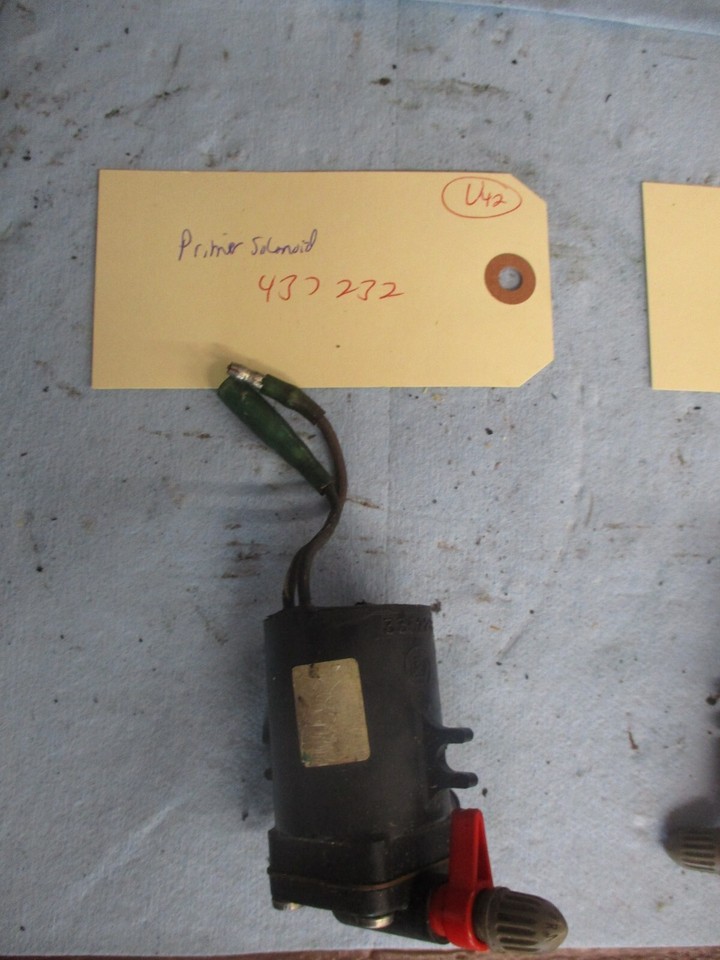 EVINRUDE JOHNSON OUTBOARD PRIMER SOLENOID 437232 (U42) | eBay