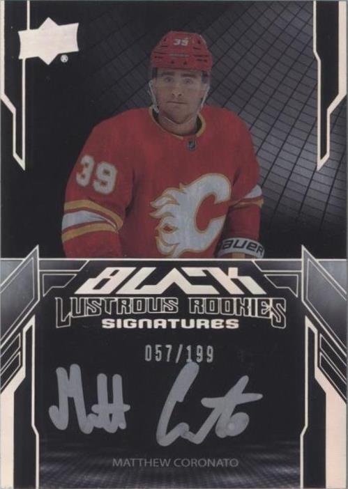 2023-24 SPx - Ud Black Lustrous Rookie Signatures Matthew Coronato #LRA ...