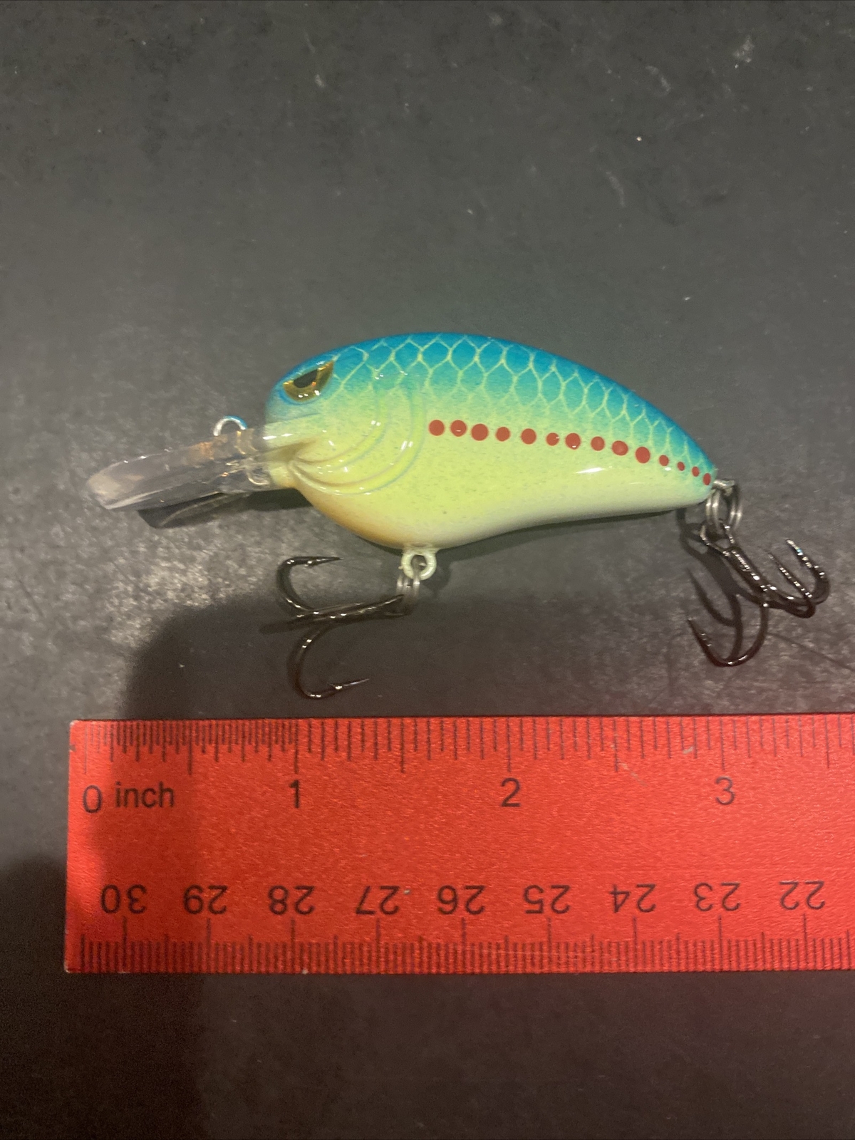 Custom Painted Spro MD KO Rattles Chart Blue Shad | eBay
