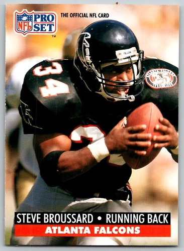 1991 PRO SET STEVE BROUSSARD ATLANTA FALCONS #1 | eBay