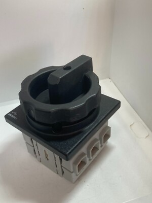 SIEMENS 3LD2804-0TK51 SENTRON DISCONNECT SWITCH 3 POLE 125A ROTARY NNB ...