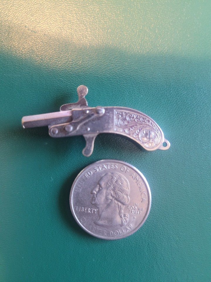 Vintage Miniature Cap Gun 2MM Pinfire Pistol Fob Germany | eBay