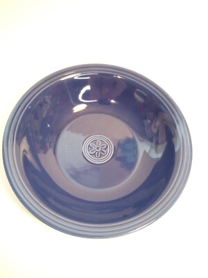 Oneida Petals Stoneware 10" Pasta Serving Bowl Blue Bell Cobalt Dark ...