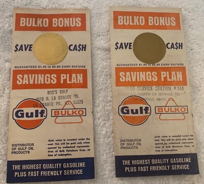 Vintage Gulf Oil Company Bulko Savings Plan Premium Stamps Book (A5) | eBay