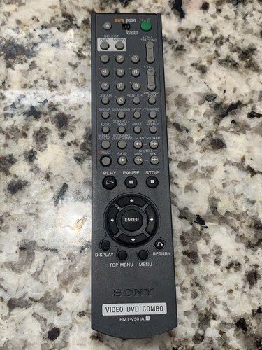 Sony RMT-V501A Remote For DVD VCR Combo Authentic Genuine Pre-Owned ...