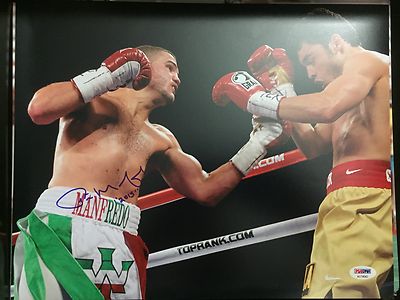 PETER MANFREDO Signed Autograph 11x14 Photo Picture Boxing Champ ...