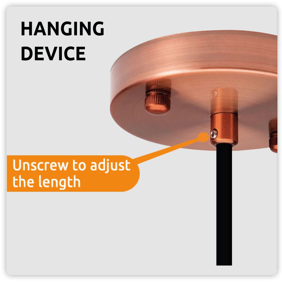 Pendant Light Fitting Ceiling Rose E27 Holders Hanging Lighting ...