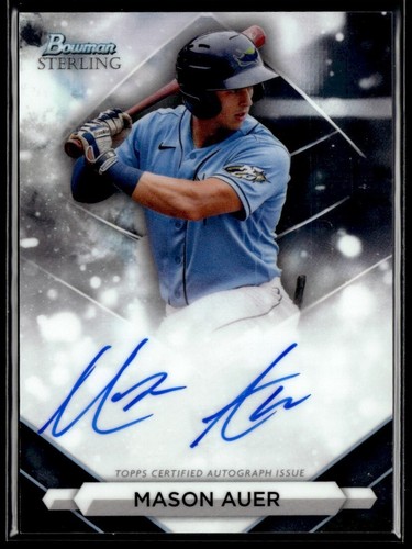 2023 Bowman Sterling Prospect Autographs Mason Auer Tampa Bay Rays #PA ...