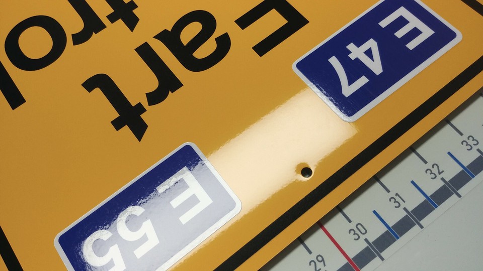 Fart Sign - FARTKONTROL - Danish Autobahn Plaque - Garage / Pub ...