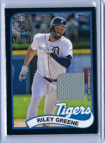 2024 Topps Black 1989 Redux RILEY GREENE Patch /199 #89BR-RG B422 | eBay