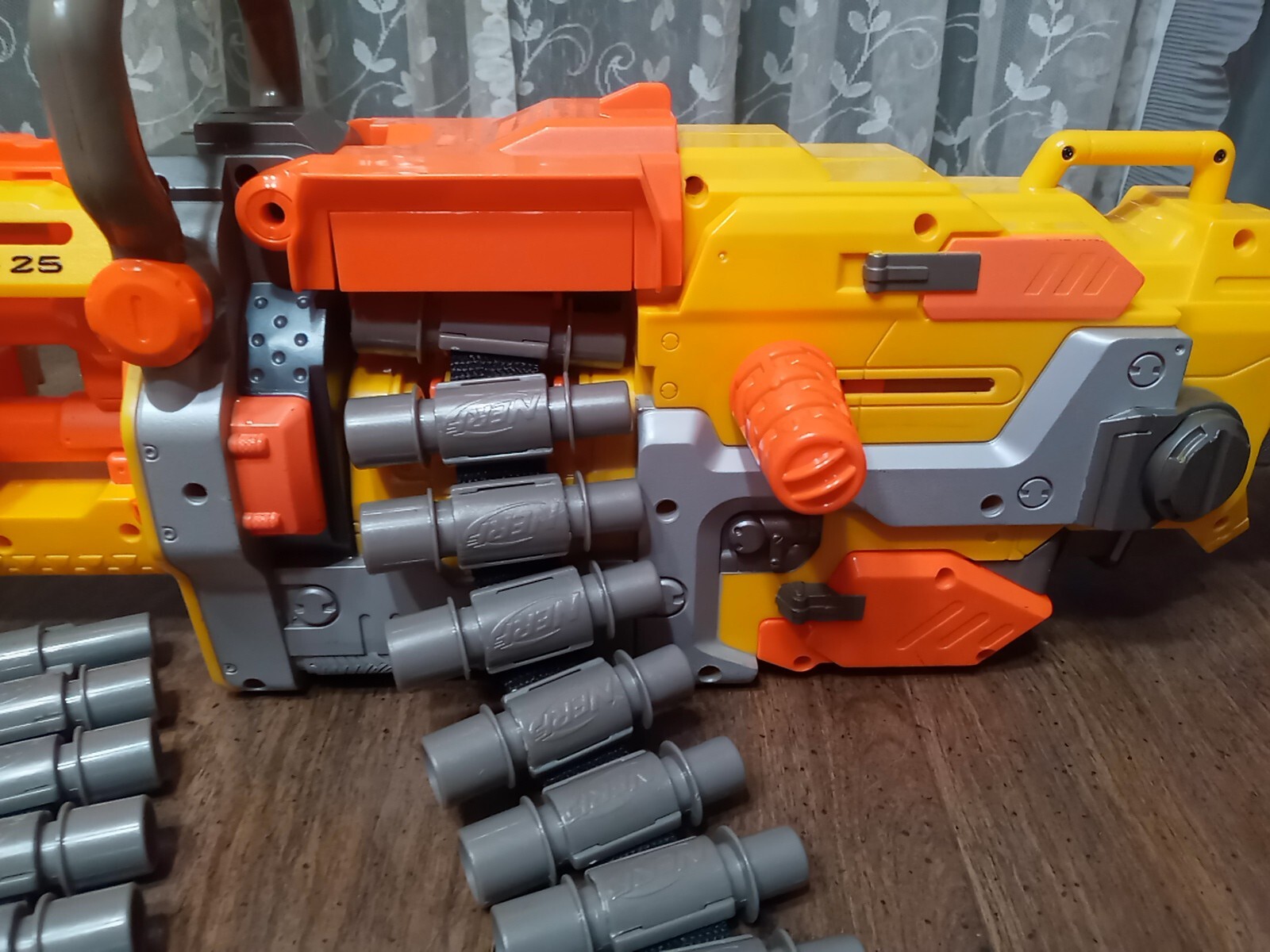 NERF Vulcan Ebf-25 N-strike Gun 6 Ammo Dart Belts Machine Blaster Team ...