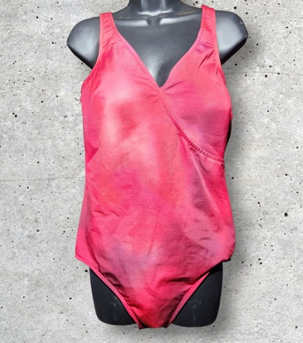 Miraclesuit 78347 Red Tummy Control One Piece Womens Swimsuit Size 18 ...