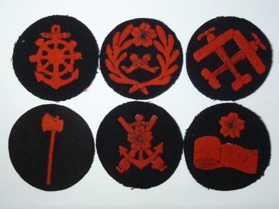 imperial Japanese navy rank insignia set WWⅡ military IJA IJN army ...