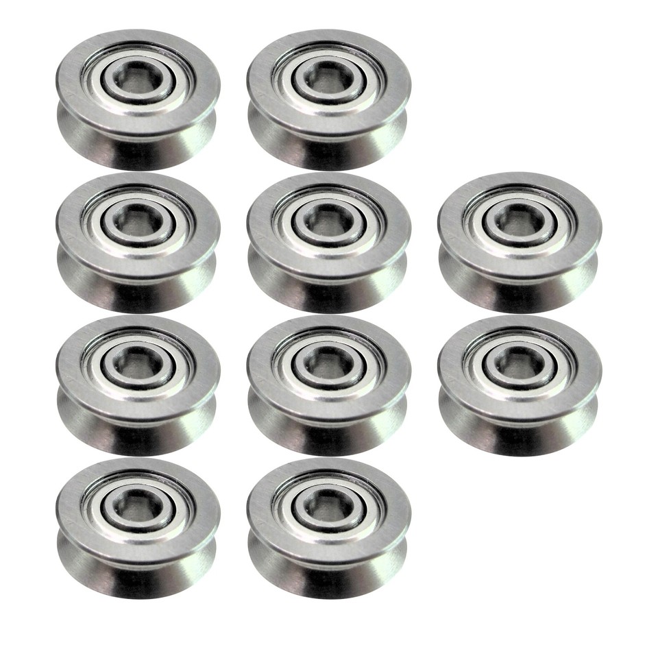 10Pcs V623ZZ V Groove Sealed Ball Bearing Vgroove 3*12*4mm V623VV ...