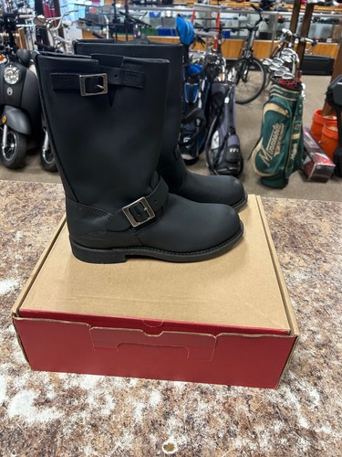 RED WING INDIAN 4312 WORTHINGTON ENGINEER BOOTS BLACK HARNESS 7D | eBay