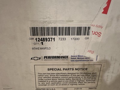 GM Ram Jet 350 EFI Intake Manifold SBC VORTEC GMPP | eBay