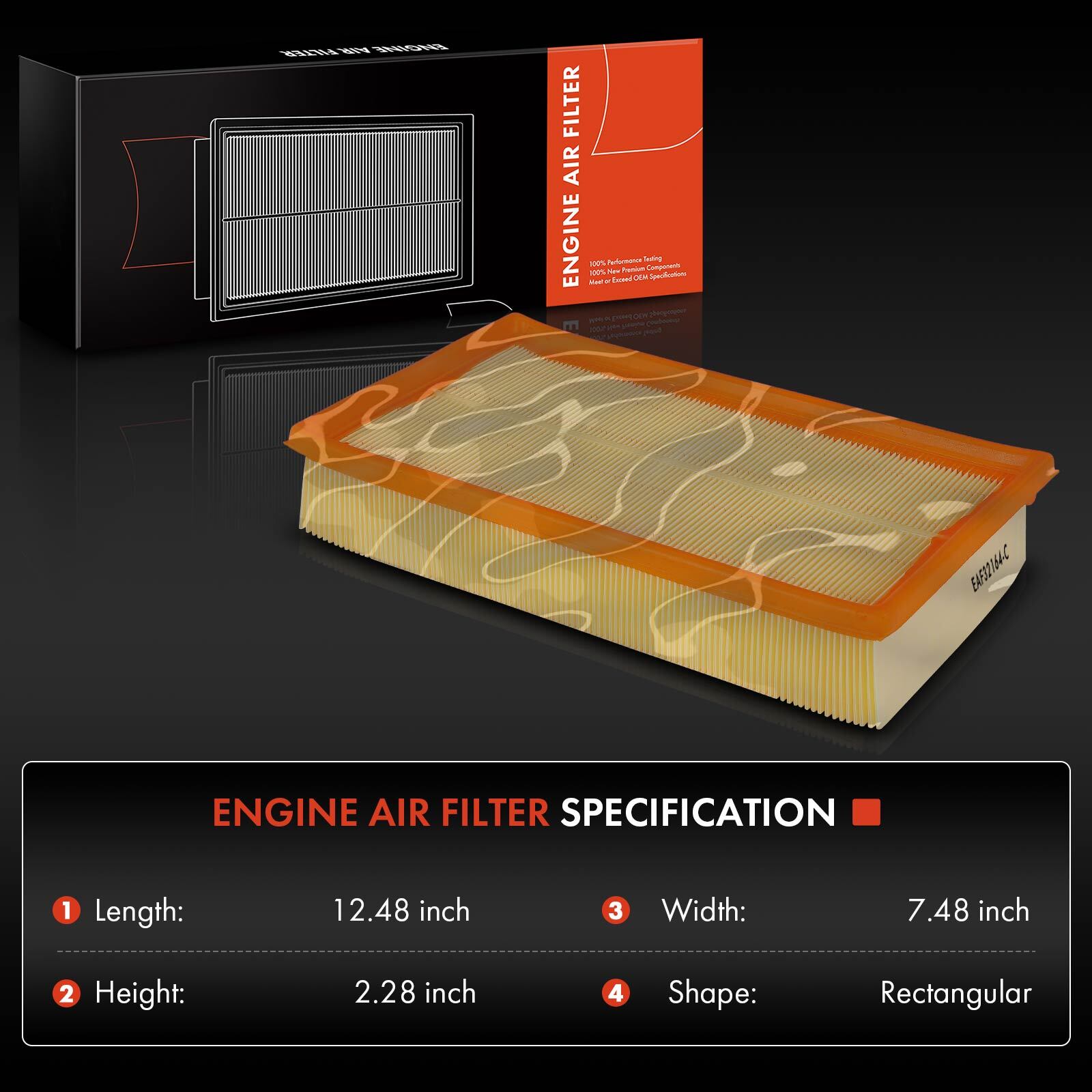 2x Engine Air Filter for Mercedes-Benz C43 AMG 1998 E320 2000-2003 E55 ...