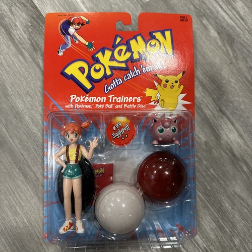 1999 Vintage NOS Pokemon Trainers Misty & Jigglypuff Poke Ball Battle ...