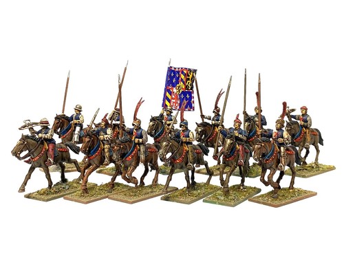 BURGUNDIAN CAVALRY ARMY 12 28mm painted historical wargames MEDIEVAL ...