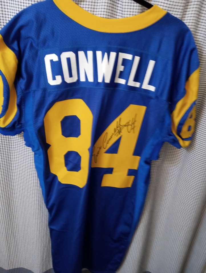 St. Louis Rams Team Issued jersey Ernie Conwell autographed S.50 Logo ...
