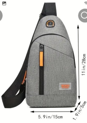 New Chest Bag Men's Bag Single Shoulder Crossbody Bag Casual Diagonal ...