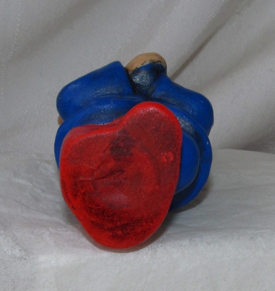 Vintage Composition Figurine Ornament GNOME / ELF Smoking Pipe 3¾"T ...