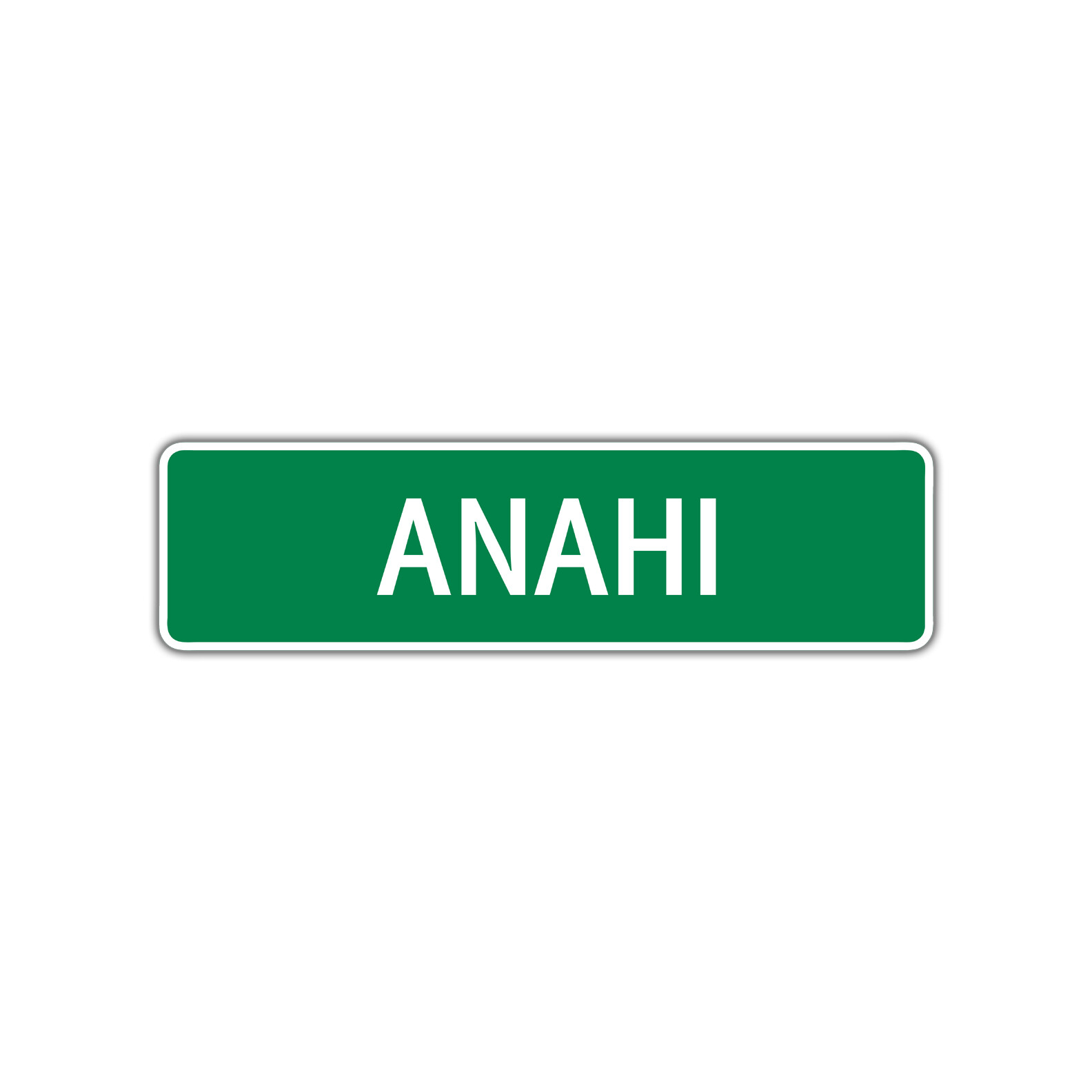 Anahi Girls Name Letter Printed Label Art Decor Novelty Aluminum Metal ...