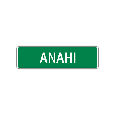 Anahi Girls Name Letter Printed Label Art Decor Novelty Aluminum Metal ...