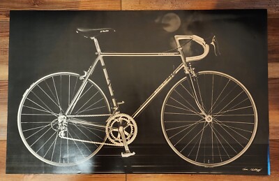Spectrum Bicycle Catalog Poster 1980s Tom Kellogg Dura Ace 7400 ...