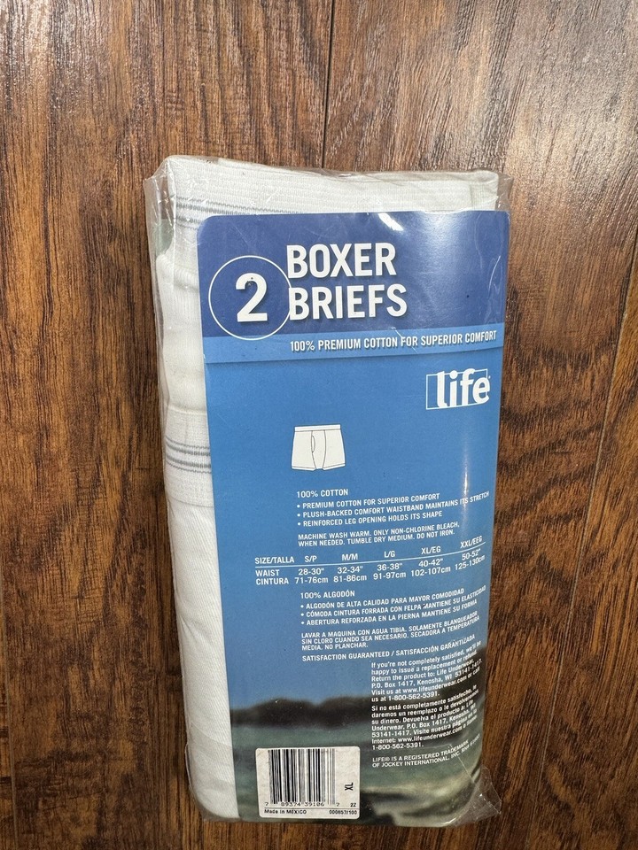 Vintage Jockey Life Boxer Briefs XL white | eBay