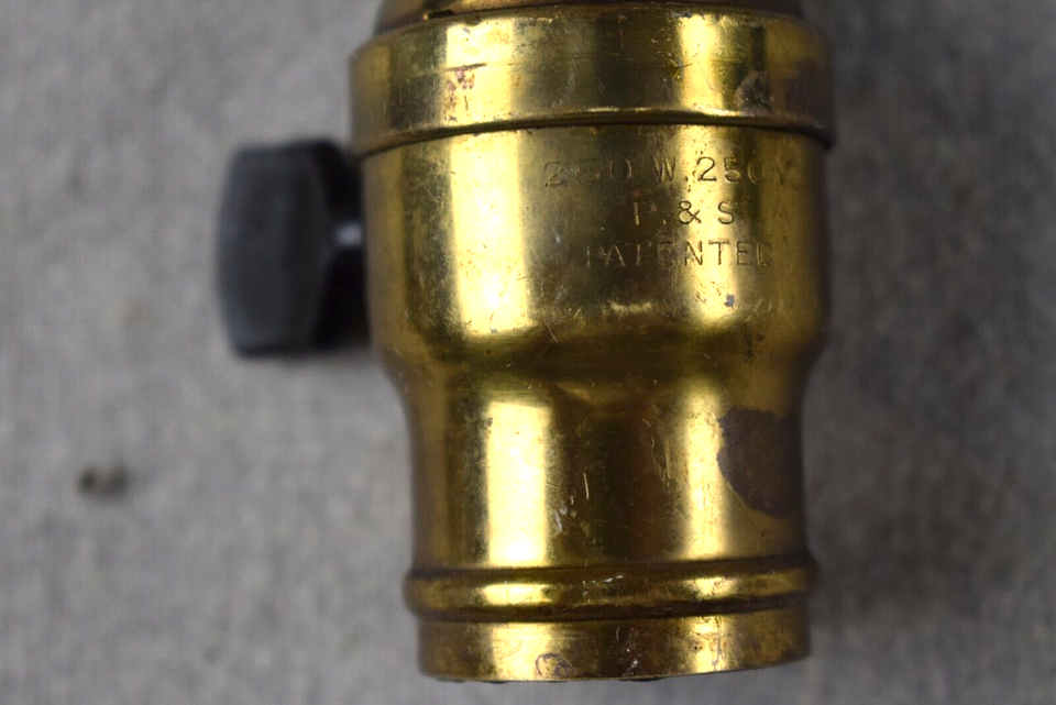 Antique vintage P & S Fat Boy Paddle Turn Key Lamp Socket light part | eBay