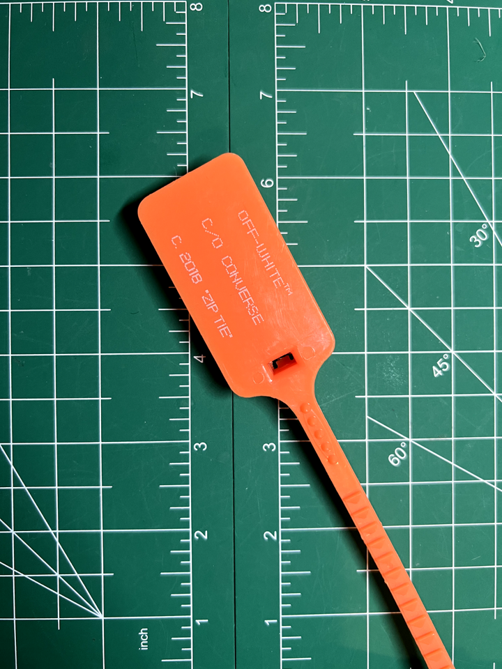“The Ten” / "The Fifty" Off-White x Nike Zip Tie Tag Replacement | eBay