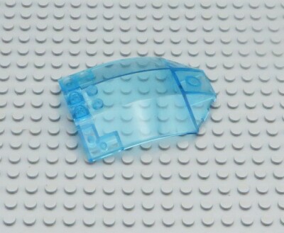 LEGO part 41751 Windscreen Windshield Canopy Trans Light Blue 8x6x2 ...
