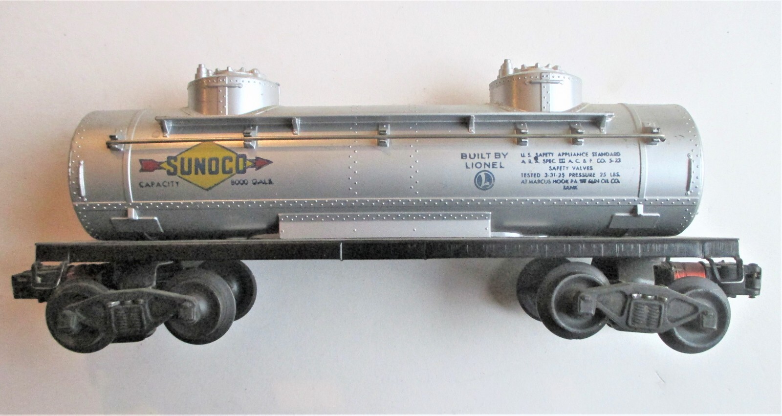 Lionel No. 2465 Vintage 1946-48 Sunoco Double Dome Tanker EXCELLENT ...