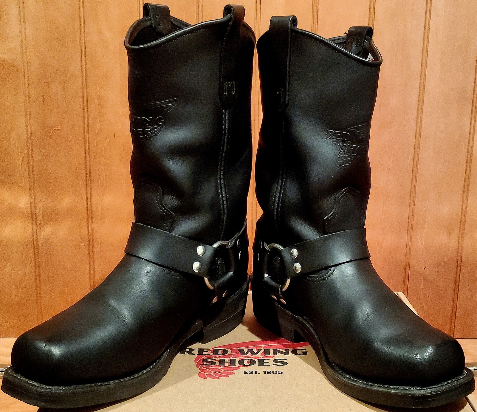 Red Wing 969 Motorcycle Boots Size 8 Wide (Soft Toe) (USA) | eBay