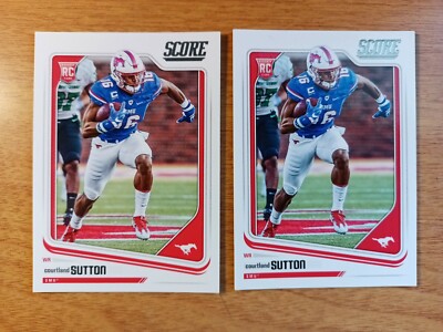 COURTLAND SUTTON 2018 PANINI SCORE ROOKIE FOOTBALL CARDS (2)-#382 ...