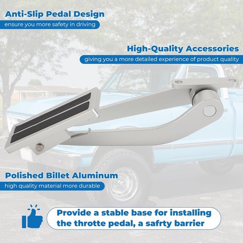 Aluminum Throttle Gas Pedal Firewall Mount for Hot Rod Street Rod Rat ...