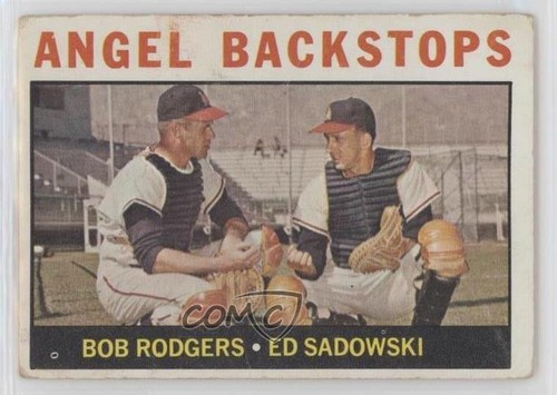 1964 Topps Angel Backstops ( Bob Rodgers) Buck Rodgers Ed Sadowski #61 ...