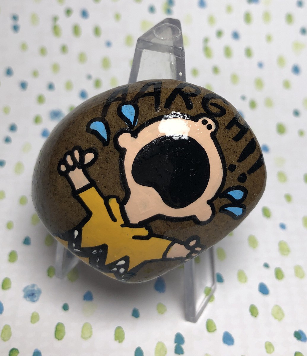 Charlie Brown Painted Rock