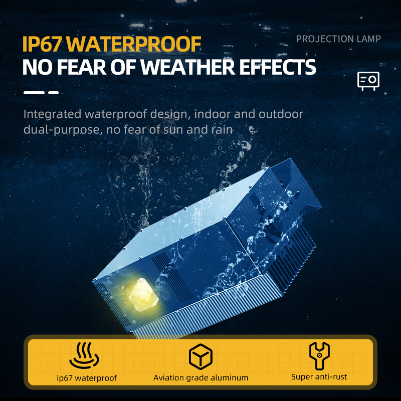 10W-30W Dynamic Firefly Laser Projection Light IP67 Mulit-color GOBO ...