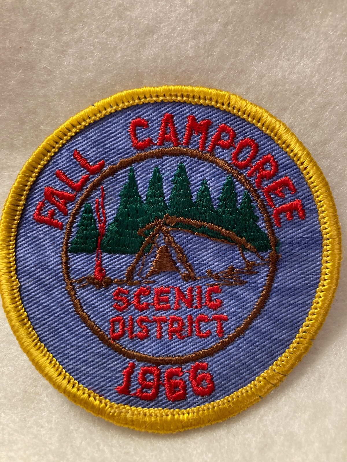 (mb-1) Boy Scouts- 1966 Scenic District - Fall Camporee patch | eBay