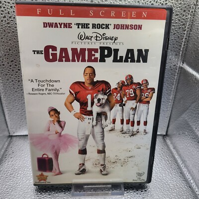 The Game Plan DVD Walt Disney Pictures Presents Dwayne Johnson in Full ...