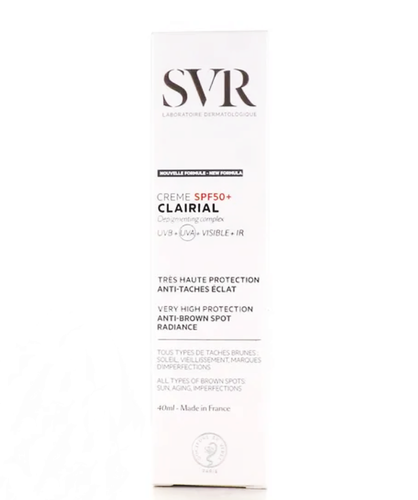 Svr clairial cream very high protection anti-brown spot radiance sun ...