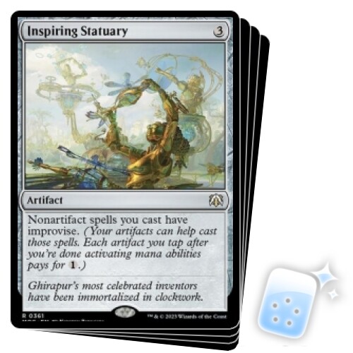 INSPIRING STATUARY X4 March Of The Machine: Commander Magic MTG MINT ...