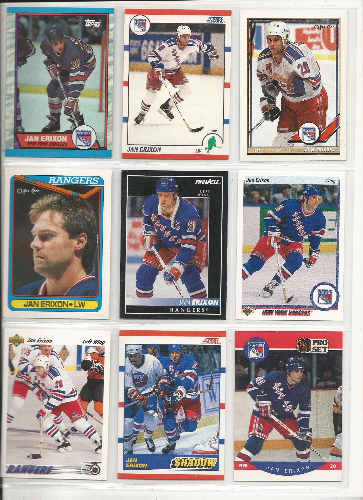 Lot of 1000 (One Thousand) Jan Erixon Hockey Card Collection Mint | eBay