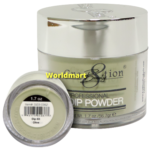 Cre8tion Dip Powder Polish Acrylic Powder 1.7oz-56.7g Dip 63- Olive | eBay