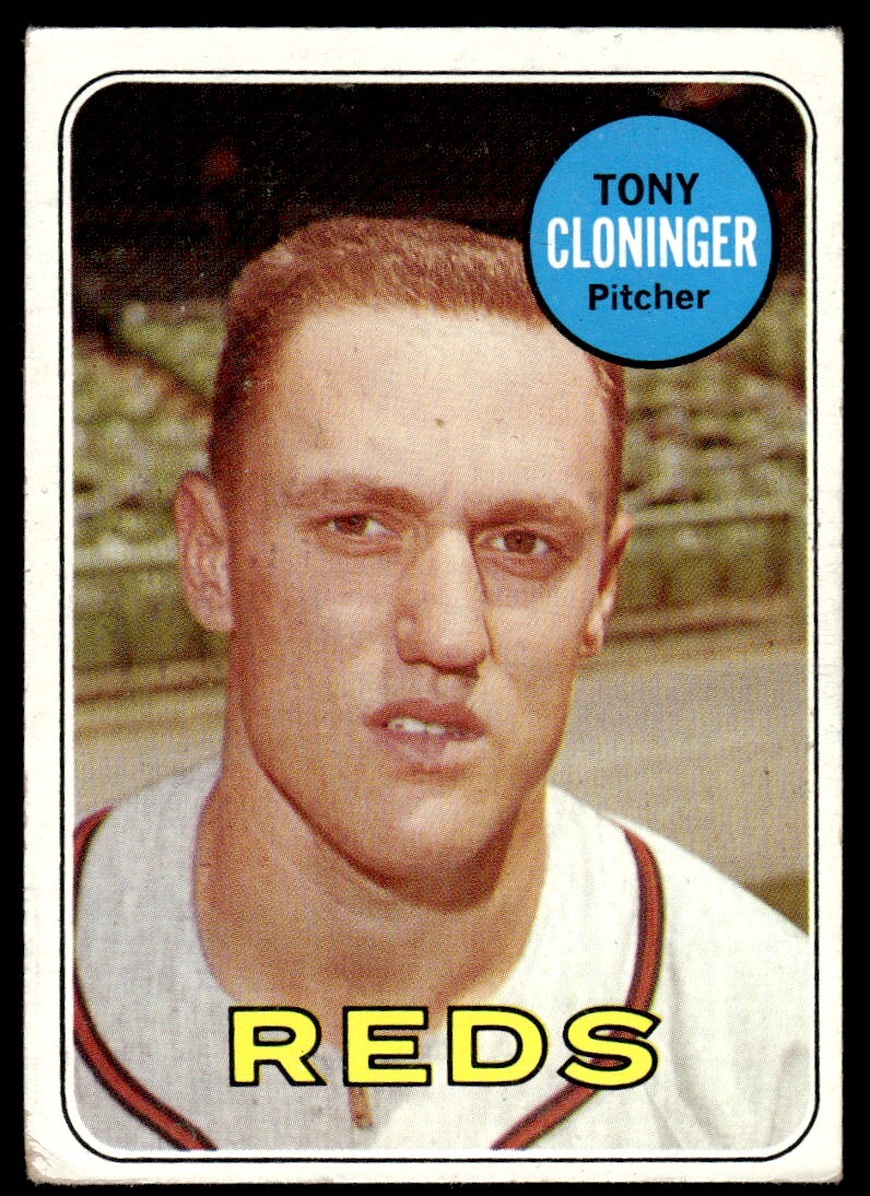 1969 Topps Tony Cloninger Cincinnati Reds #492 | eBay