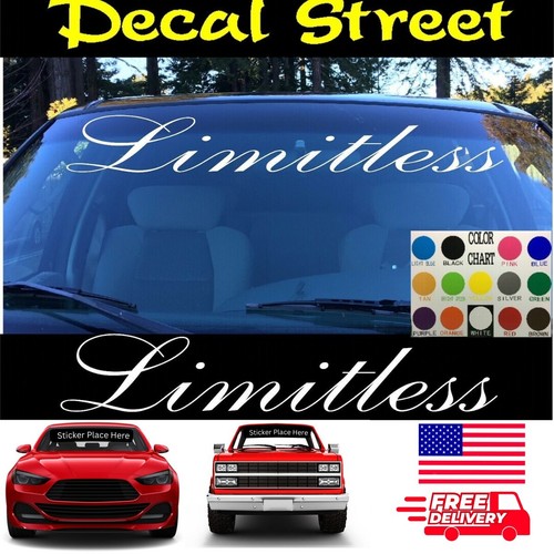 Limitless windshield Vinyl Sticker - Funny Car Truck SUV Window Die Cut ...